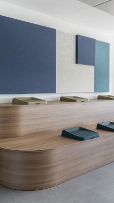 China 100% Polyester Fiber Acoustic Panel 1220x2440mm Sound Absorbing Ceiling Panel for Hotel for sale