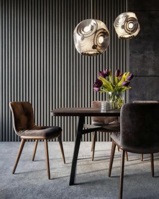 China Black Wood Slat Acoustic Panel 21mm Melamine Board Soundproof for Hall for sale
