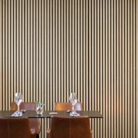 China Noise Reduction Wood Acoustic Panel Easy Installation Melamine Board for sale