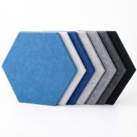 China Hexagon Acoustic Felt Board Durable Polyester Fiber Acoustic Panel for Hall for sale