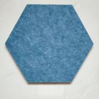 China Hexagon Acoustic Felt Board Durable Polyester Fiber Acoustic Panel for Hall for sale