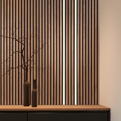China Walnut Wood Acoustic Ceiling Panel Durable Acoustic Wall Panel for Office for sale