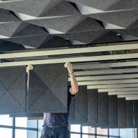 China Competitive Price Polyester Fiber Acoustic Panel PET Acoustic Board for Office for sale