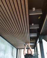 China Walnut Wood Acoustic Ceiling Panel MDF Akupanel for Room Decor for sale