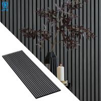 China Grey Wooden Acoustic Panel MDF Acoustic Ceiling Panel for Home Decor for sale