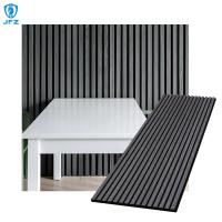 China Grey Wooden Acoustic Panel MDF Acoustic Ceiling Panel for Home Decor for sale