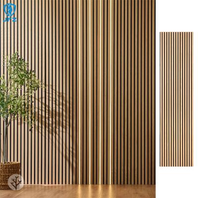 China Elegant Decorative Acoustic Wood Panel Natural Akupanel Melamine Board for sale