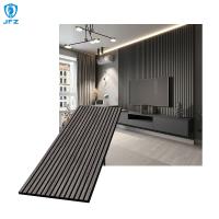 China Competitive Price Acoustic Wood Wall Panel Grey Acoustic Ceiling Panel for Home Decor for sale