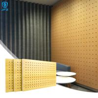 China Customized Perforated Wood Acoustic Panels MDF Wood Veneer for School for sale