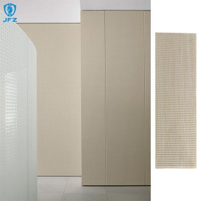 China Free Samples Perforated Acoustic Panel Natural 3D Wall Panel Melamine Board for Room Decor for sale