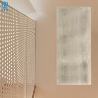 China Decor Interior Perforated Acoustic Panel Noise Reduction MDF Wood Veneer for Office for sale