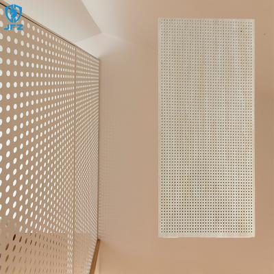 China Decor Interior Perforated Acoustic Panel Noise Reduction MDF Wood Veneer for Office for sale