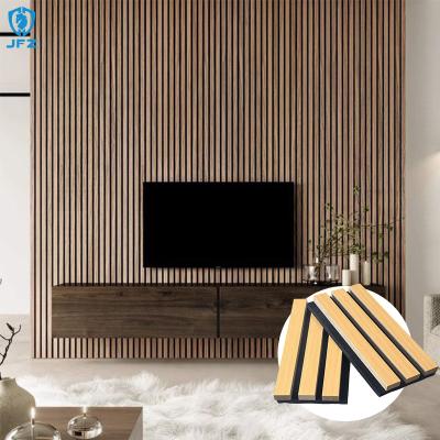 China Elegant Decorative Acoustic Wood Wall Panel Simple Akupanel Melamine Board for Studio for sale