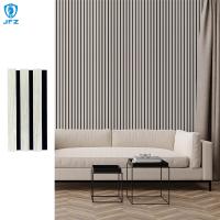 China Wood Slat Acoustic Panel 21mm Soundproof Fireproof Ceiling Panel for Bedroom for sale
