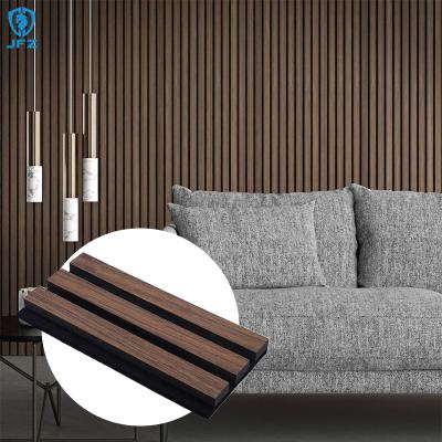 China Stylish Decor Wood Slat Acoustic Panel Eco-Friendly 3D Wall Panel for Bar for sale