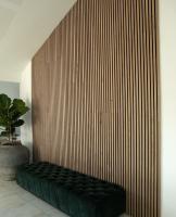 China Grey Acoustic Wood Wall Panel Stylish Decor Acoustic Wall Panel for Home Decor for sale
