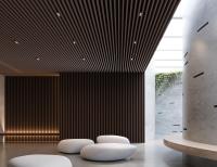 China Black Acoustic Wood Wall Panel Decor Interior 3D Wall Panel for Home Decor for sale