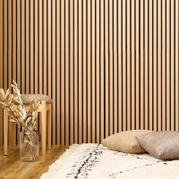 China Decor Interior Wood Slat Acoustic Panel Noise Reduction Acoustic Wall Panel for Studio for sale
