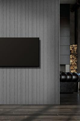 China High Quality Acoustic Wall Panel Natural Acoustic Wood Slat Panel for Home Decor for sale