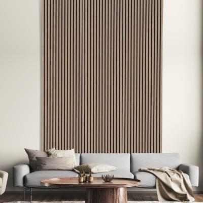 China Eco-Friendly Wood Slat Acoustic Panel Decor Interior Acoustic Wood Panel for Room Decor for sale