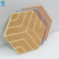 China High-Density Hexagon Acoustic Panel Natural PET Polyester Fiber Acoustic Panel for Home Decor for sale