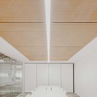 China Decor Interior 	Perforated Acoustic Panel Natural Acoustic Ceiling Panel for Home Decor for sale