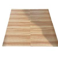 China Stylish Decor Perforated Acoustic Panel Noise Reduction Wood Acoustic Panel for Room Decor for sale