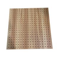China Noise Reduction Perforated Acoustic Wall Panel Natural Acoustic Ceiling Panel for Bedroom for sale