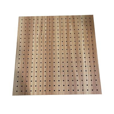 China Noise Reduction Perforated Acoustic Wall Panel Natural Acoustic Ceiling Panel for Bedroom for sale
