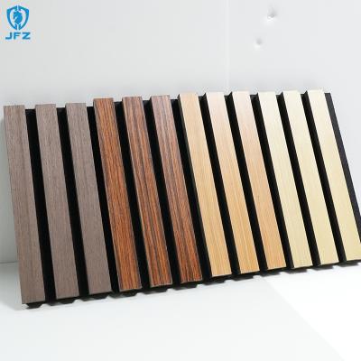 China Noise Reduction Wood Slat Acoustic Panel MDF Akupanel Wood Acoustic Panel for Home Decor for sale