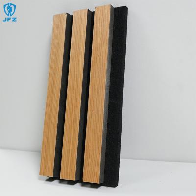 China Natural Acoustic Wood Slat Panel Durable Akupanel Acoustic Ceiling Panel for Hall for sale