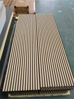 China Decor Interior Acoustic Wood Slat Panel Noise Reduction Acoustic Ceiling Panel for Studio for sale