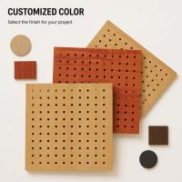China Flame Retardant Perforated Acoustic Panel MDF Acoustic Ceiling Panel for Home Decor for sale