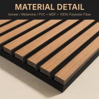 China Eco-Friendly Acoustic Wood Wall Panel Durable Akupanel MDF Acoustic Ceiling Panel for Room Decor for sale
