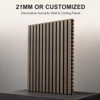 China Eco-Friendly Wood Slat Acoustic Panel Durable Acoustic Ceiling Panel for Room Decor for sale