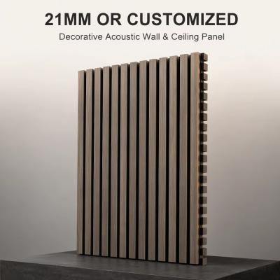 China Eco-Friendly Wood Slat Acoustic Panel Durable Acoustic Ceiling Panel for Room Decor for sale