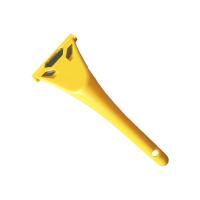 China Yellow 174mm Replaceable Windows Scraper Blade for Paint Removal with PP Ergonomic Grip for sale