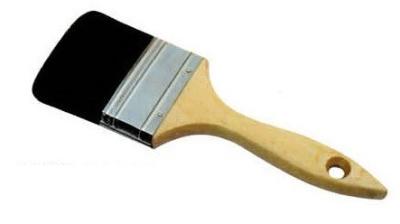 China Black Thick Bristle Paint Brush 2