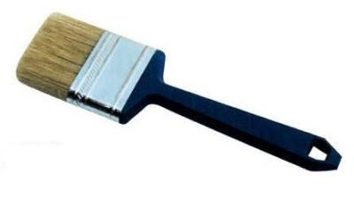 China White Bristie Painting Brush with Plastic Handle and Tin-Plated Ferrule for Industrial and Civil Applications for sale
