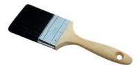 China Hollow Synthetic Black Bristle Paint Brush 1-4 Inch with Polyester Filament and Wood Handle for sale