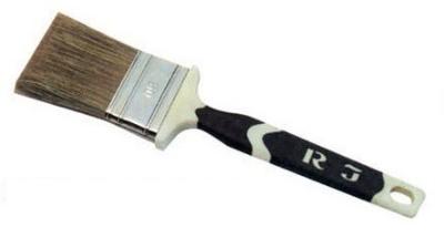 China White Bristle & Polyester Painting Brush with Two-Component Handle for Industrial and Civil Applications for sale
