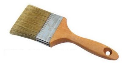 China Double Boiled White Bristle Painting Brush - 1