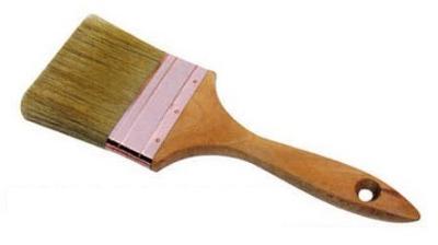 China Outdoor Synthetic Paint Brush Set 25mm 100mm with Double Boiled Bristles and Lacquered Wood Handle for sale