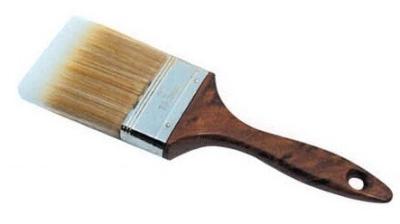 China Tapered Polyester Flagged Tip Paint Brush 1-4 Inch Sizes for Exterior Painting with Lacquered Handle for sale