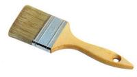 China 4 Inch White Bristle Paint Brush with Lacquered Wood Handle for All Paints for sale