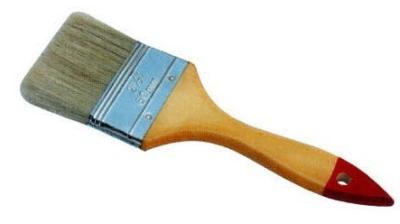 China White Soft Bristle Paint Brush 2 Inch for Fence Painting Wood Handle for sale