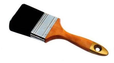 China Lacquer Black Bristle Paint Brush 1-3 Inch Sizes for House Painting and Wood Staining for sale