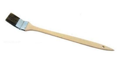 China Wood Handle Angled Radiator Paint Brush with Grey Bristles - 1