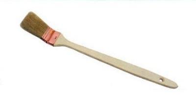 China White Narrow Bristle Bent Radiator Paintbrush 20mm 25mm 30mm - Natural Wood Handle for Professional Painting for sale