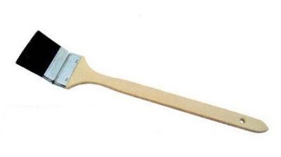 China Black Bristle Radiator Paint Brush with Natural Wood Handle for Varnishing and Painting Applications for sale